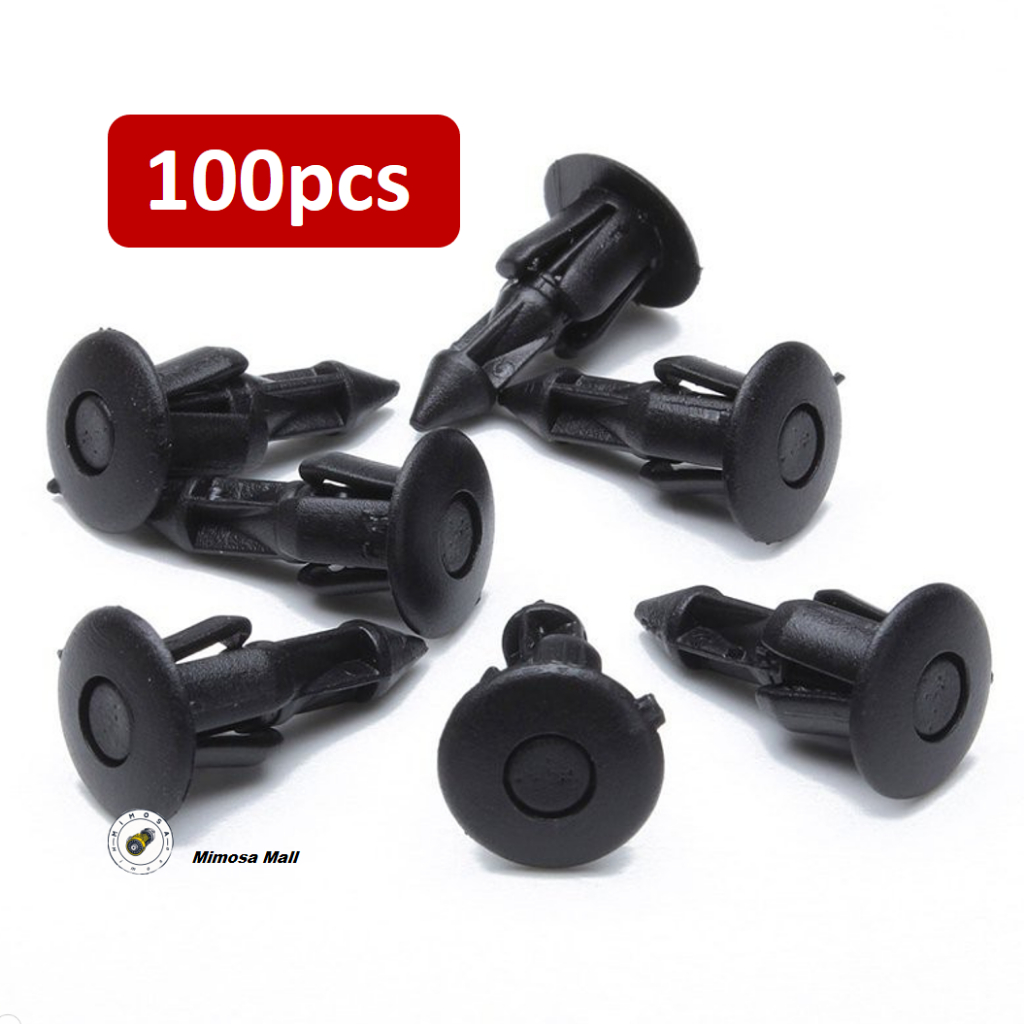 Mimosa 100PCS 500PCS 6mm Motor NMAX AEROX Clips Plastic Rivets Car ...