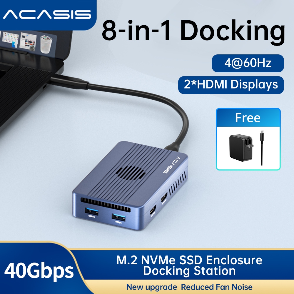 ACASIS Enclosure Docking Station Compatible with Thunderbolt 4/3 M.2 ...