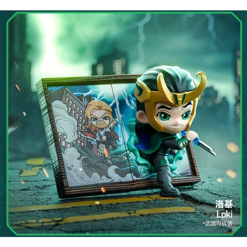 Original POP MART Marvel Photo Frame Series Action Figure Desktop ...