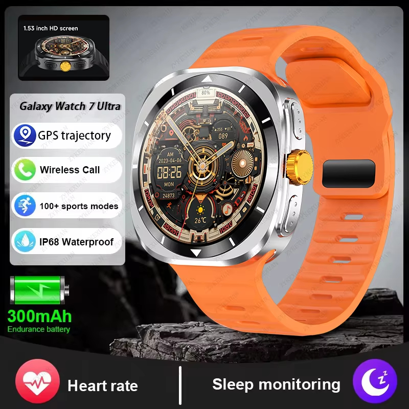 New Watch ultra For Galaxy Watch 7 Ultra GPS Compass NFC Smart Watch ...