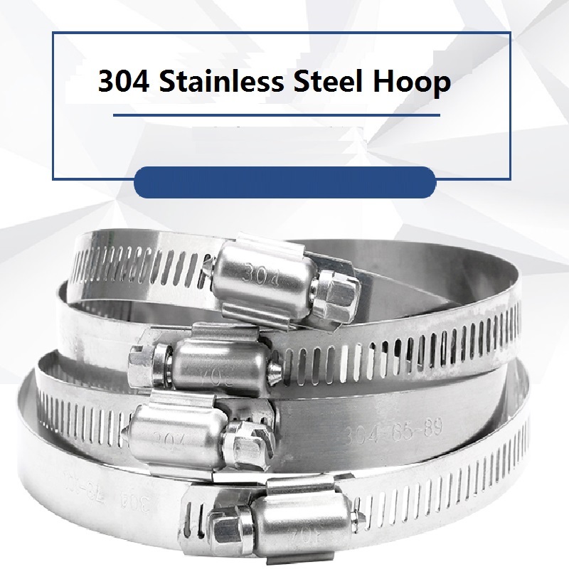 304 Stainless Steel Throat Clamp Fixing Pipe Clamp Strong Pipe Clamp ...