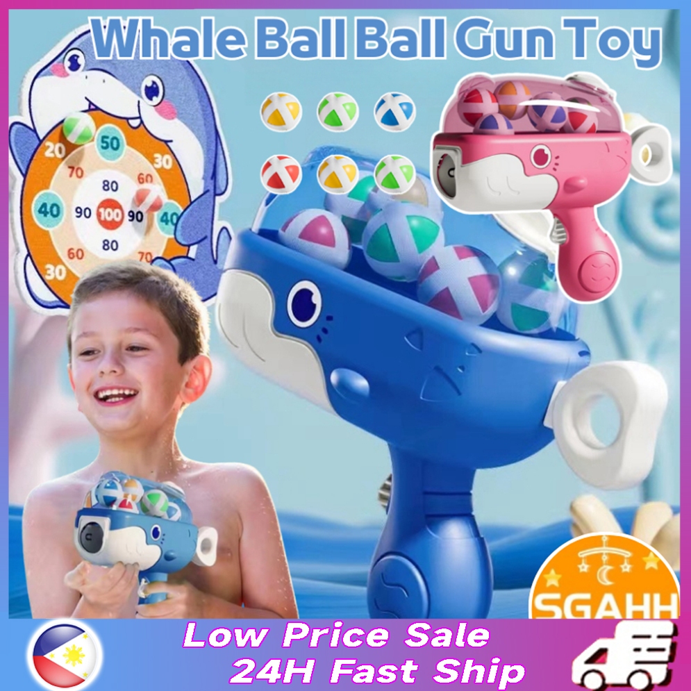 Children'S Whale-Themed Sticky Ball Shooting Toy Target Practice Kids ...