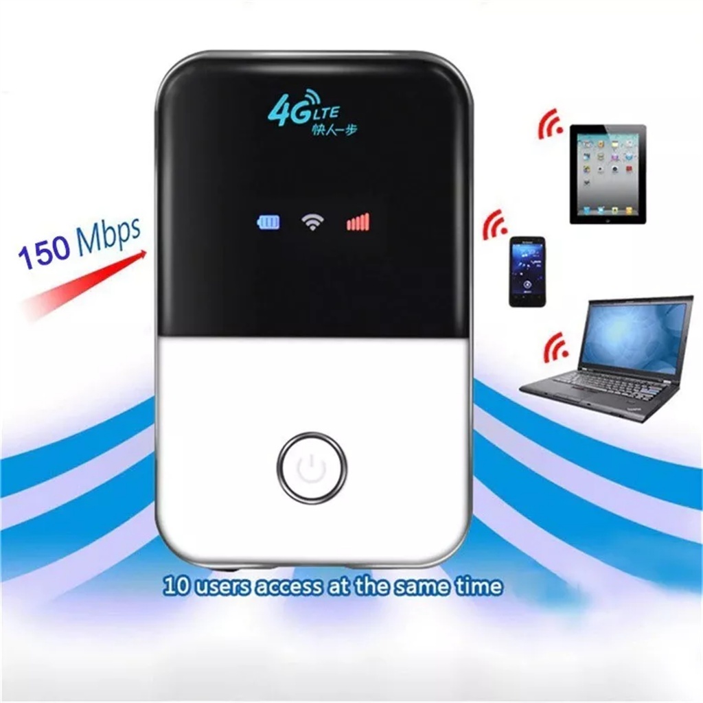4G Lte Pocket Wifi Router Car Mobile Hotspot Wireless Broadband ...