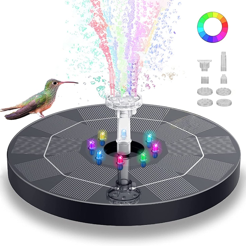 6.5w Chroma rgb Solar Fountain Pump Solar Fountain Pump for Bird Bath ...