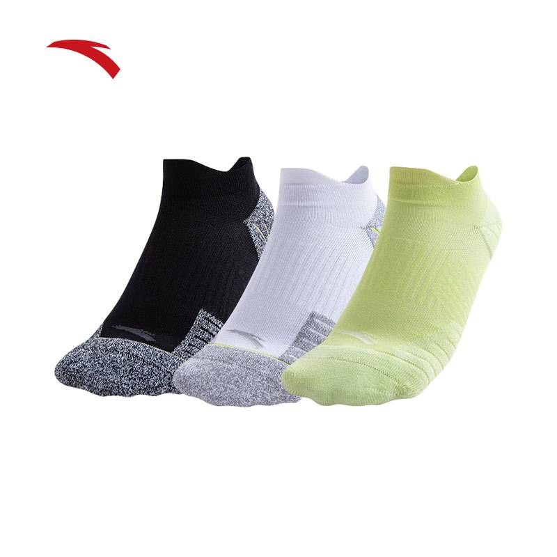 ANTA Unisex Lifestyle Three-Pack of Terry Ankle Socks 992425331A ...