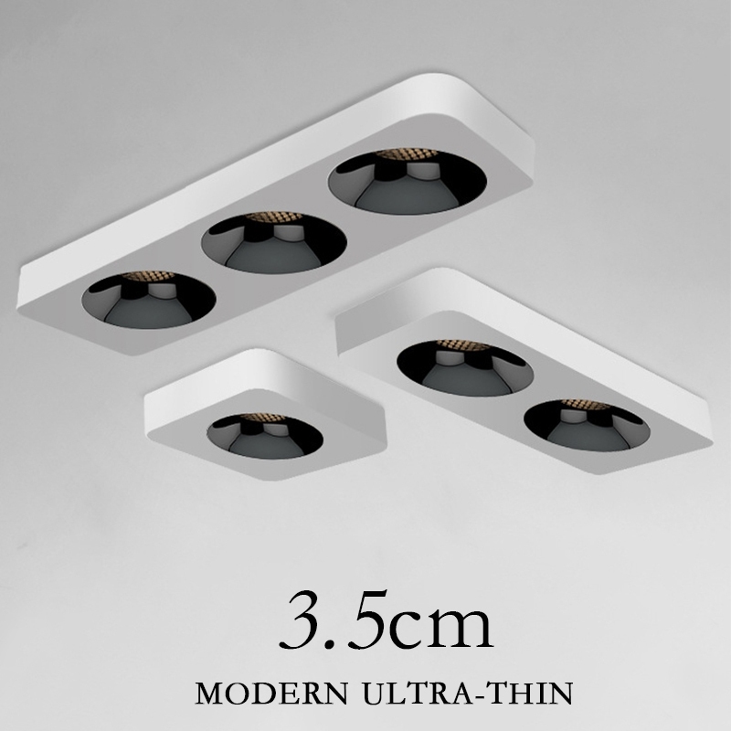 Modern 3.5cm Ultra-thin Square Ceiling Directional Downlight,Metal ...