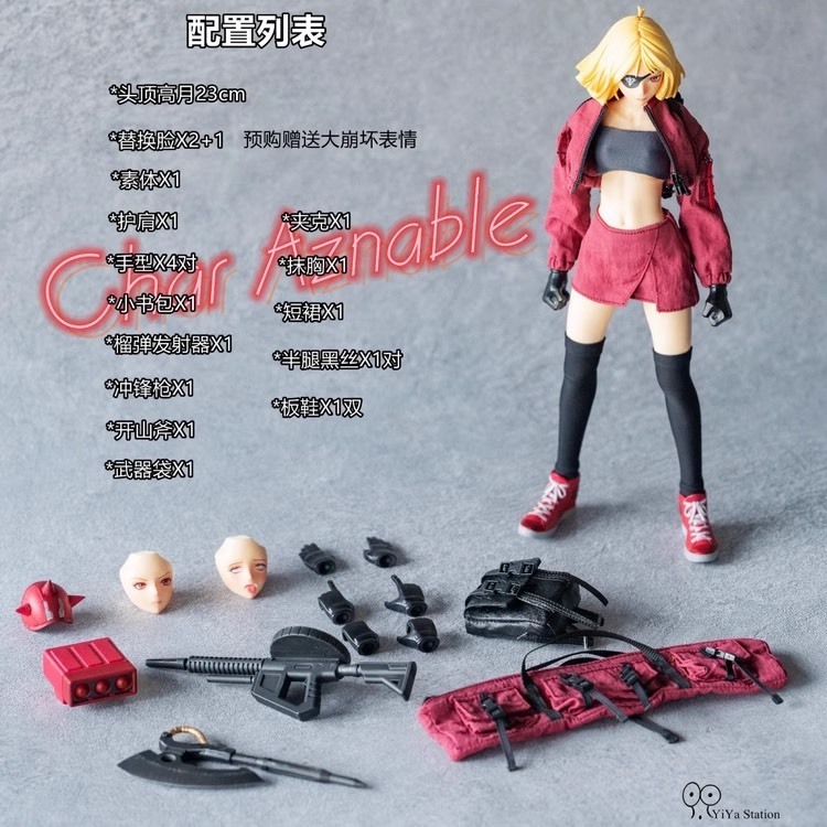 1/6 Zaku Girl Char movable finished soldier figure EYA Studio | Shopee ...