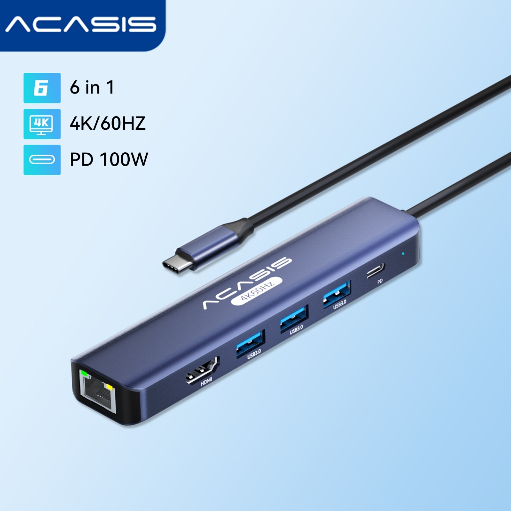 ACASIS 6-In-1 Typec ACASIS 6-In-1 USB-C Docking Station Multi Ports ...