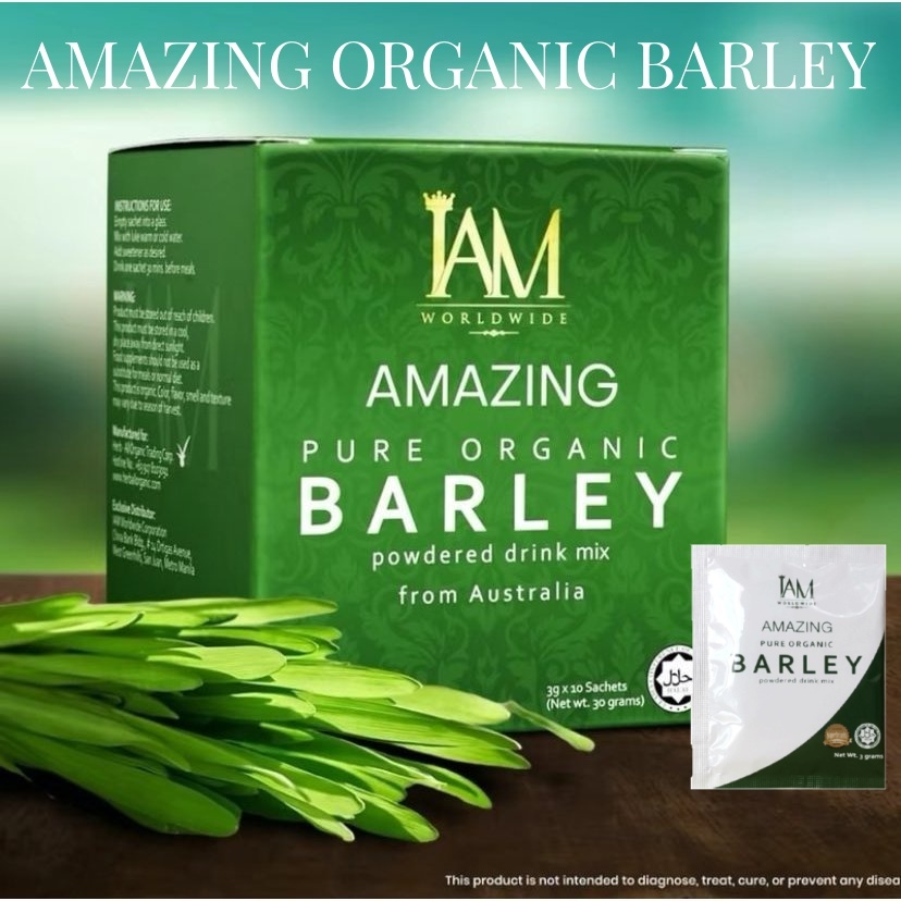 IAM Amazing Barley Pure Organic Barley Powder Drinks Original | Shopee ...