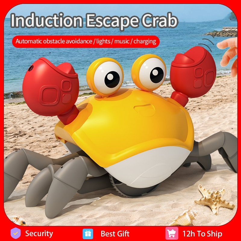 Crab Electric Toy Kids Toys Induction Escape Crab Rechargeable Musical ...