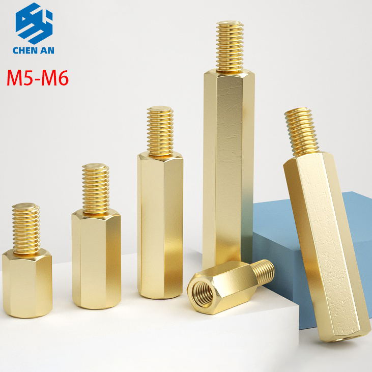 M5 M6 Male to Female Brass Screw Thread PCB Stand-off Spacer PCB ...