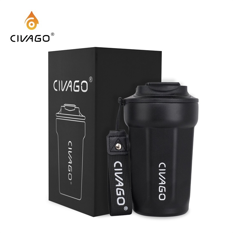 13oz Civago Coffee Mug with Ceramic Liner and Lid | Shopee Philippines