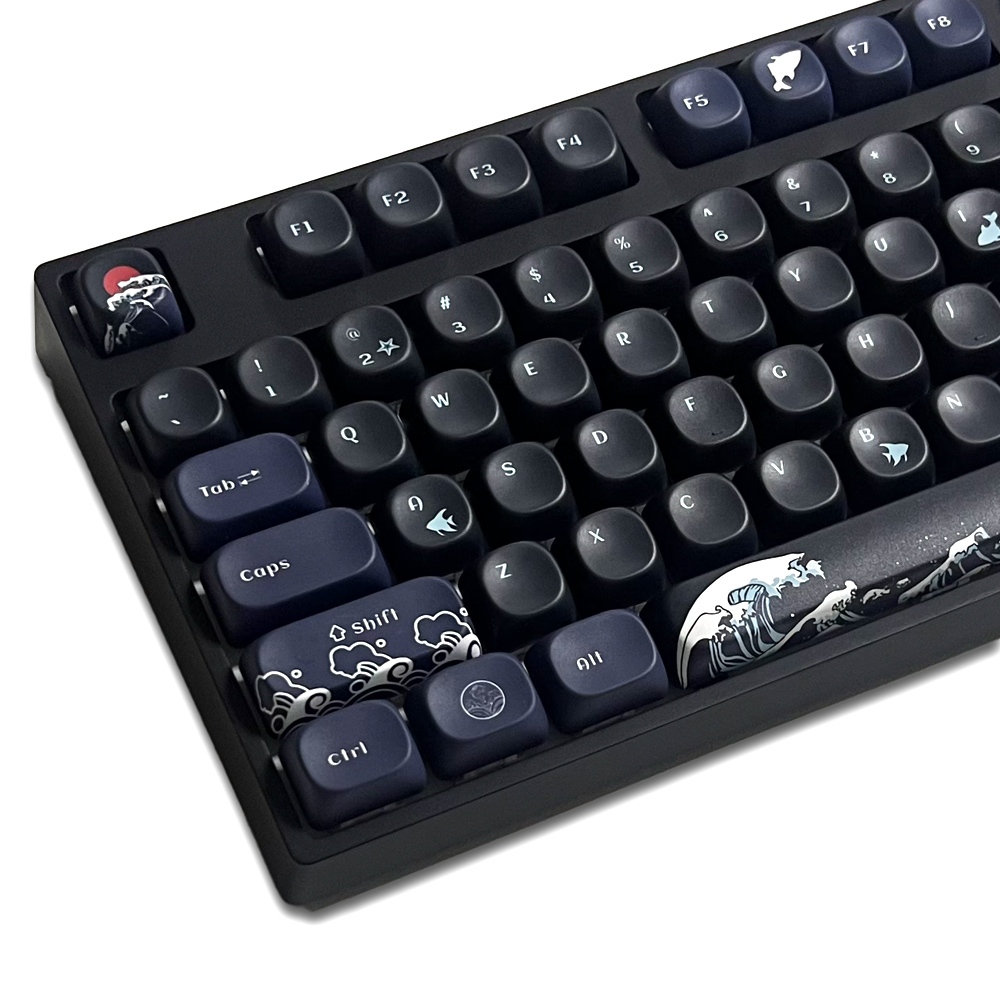 Coral Sea Keycaps MOA Profile Keycap PBT Dye Sublimation KeyCap For MX ...