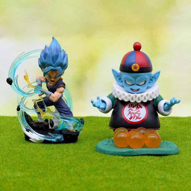 10cm-11cm Dragon Ball z Goku Vegeta Puar Kuririn Oolong Figures King ...