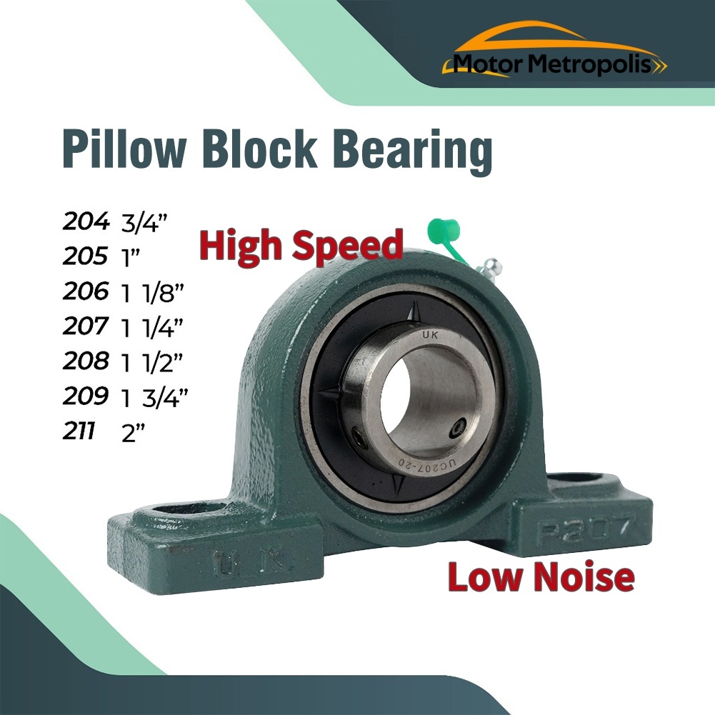 Pillow Block Bearing 204 205 206 207 208 209 211 High Speed Universal ...