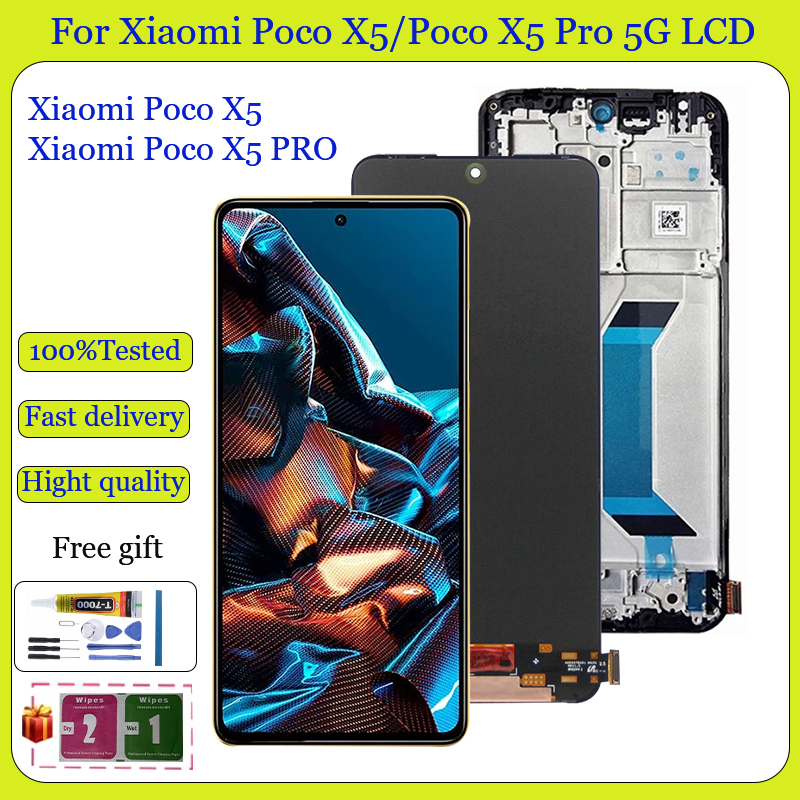 OriginalAMOLED For Xiaomi Poco X5 5G X5 Pro 5G LCD Display Touch Screen ...