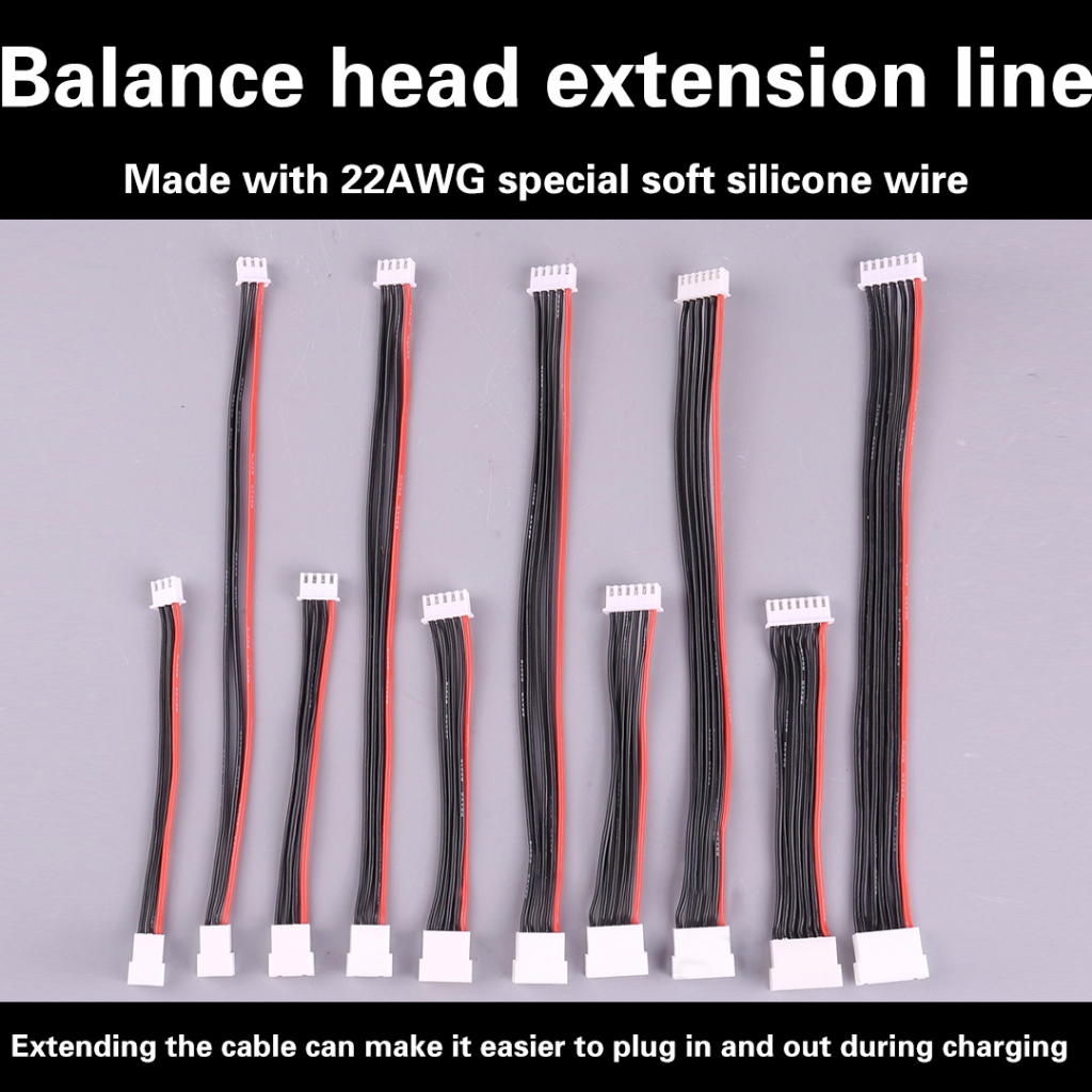 10PCS 2s-6s LiPo Battery Charging Extended Line/Wire/Connector 22AWG ...