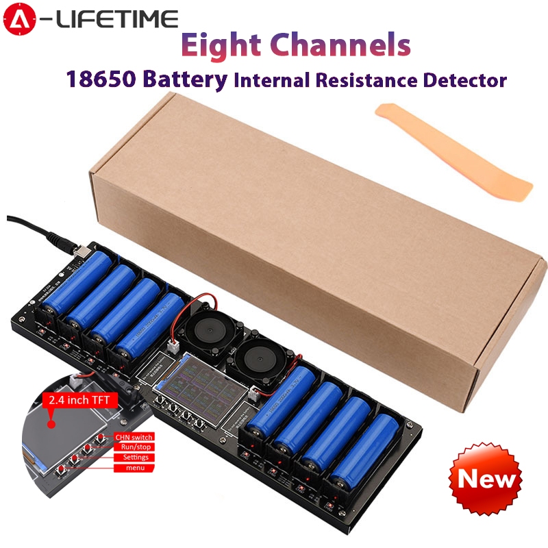 8-Channel Battery Tester for 18650 Battery Resistance and Lifespan ...