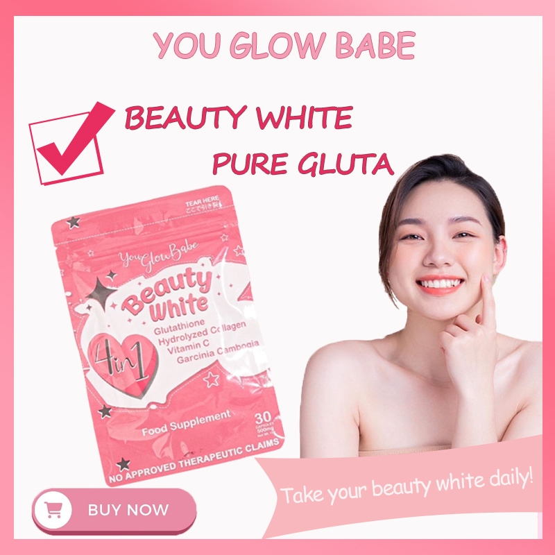 You Glow Babe Beauty White 4in1 Collagen Glutathione Garcinia Cambogia Vitamin C 30 Capsules ...