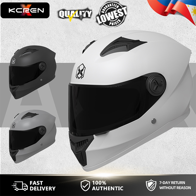 AXK903 Double Mirror Motorcycle Full Face Helmet Brown lens helmet with ...