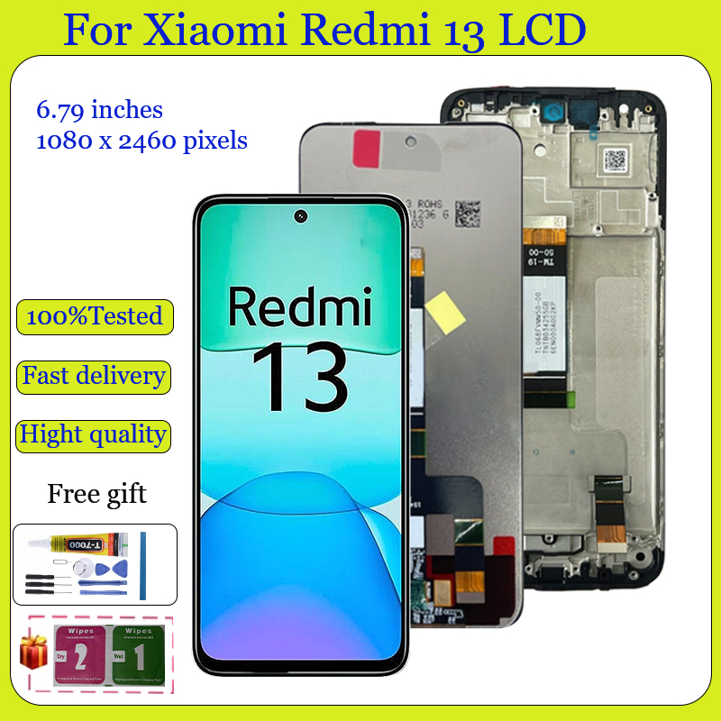 Original For Redmi 13 13C 4G 5G LCD Display Touch Screen With Frame Replacement | Shopee Philippines