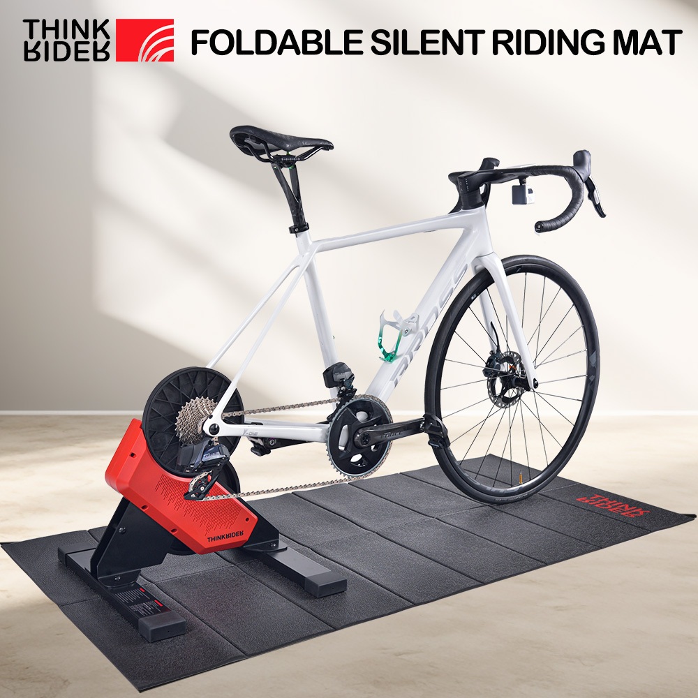 Thinkrider Collapsible Training Rubber Mat Yoga Mat Bike Training Mat ...
