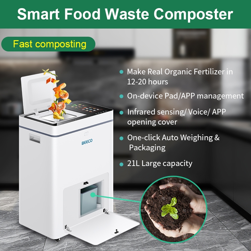 20L household food waste processor, kitchen food wet waste automatic ...