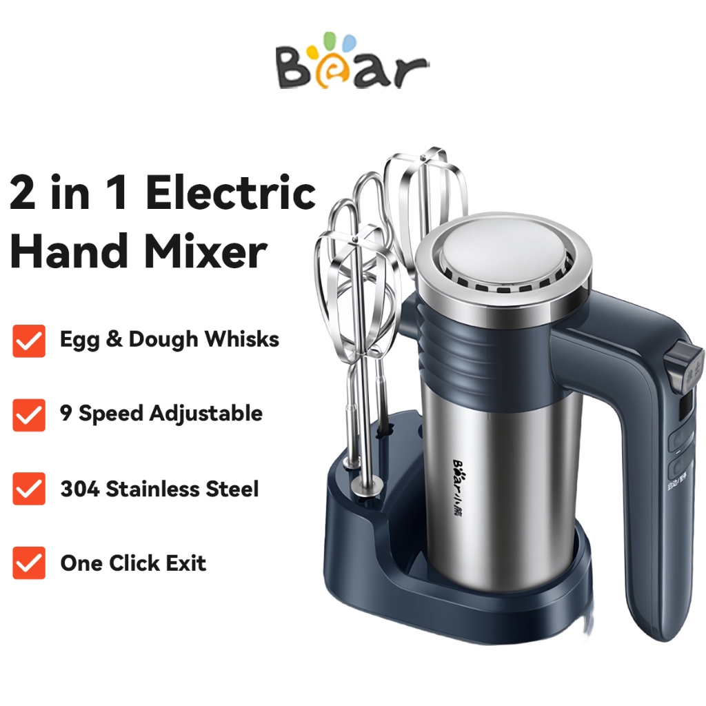 Bear Electric Hand Mixer For Baking Dough Mixer Egg Beater Whisk Matcha ...