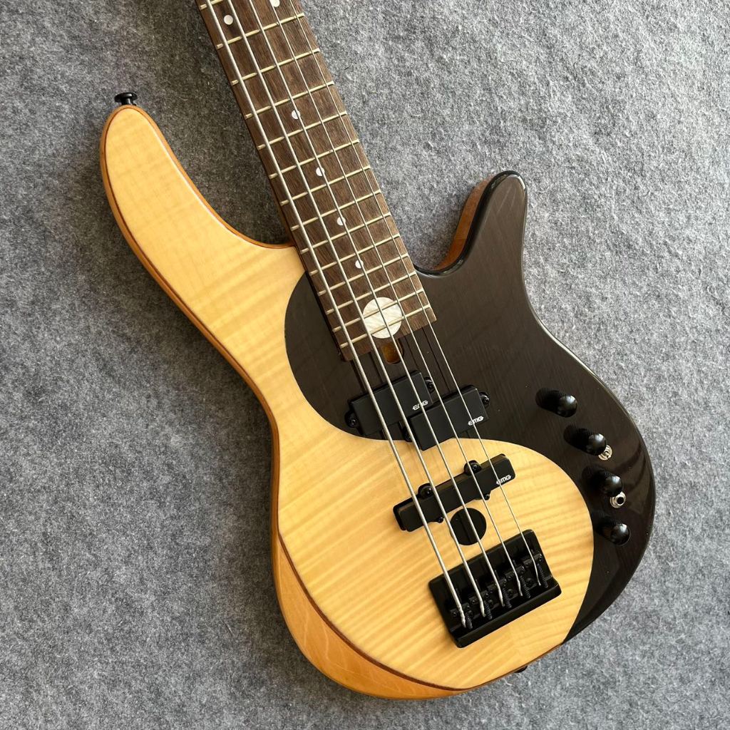 5-string Butterfly Bass Split Style, Yin Yang Face Body, Alder ...