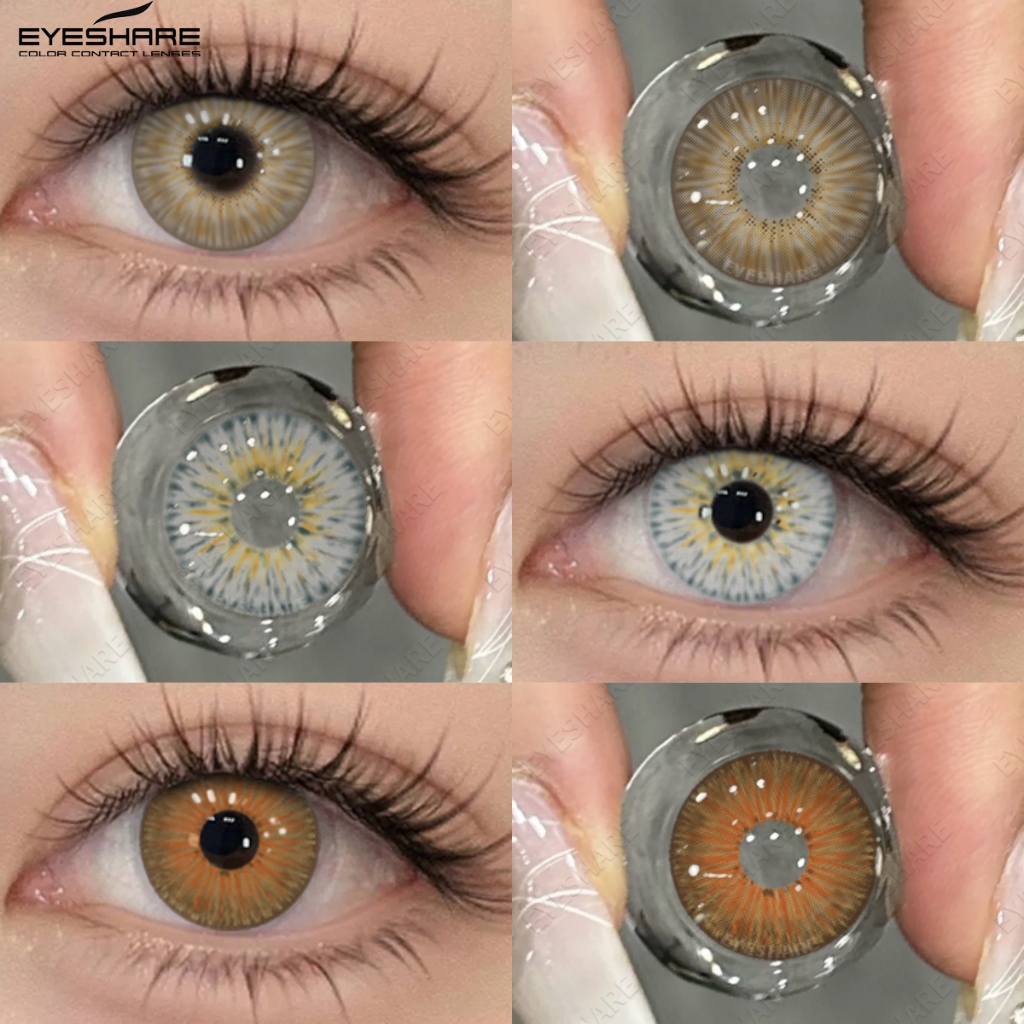 EYESHARE 1 Pair New York Series Colored Contact Lenses for Eyes Cosplay ...
