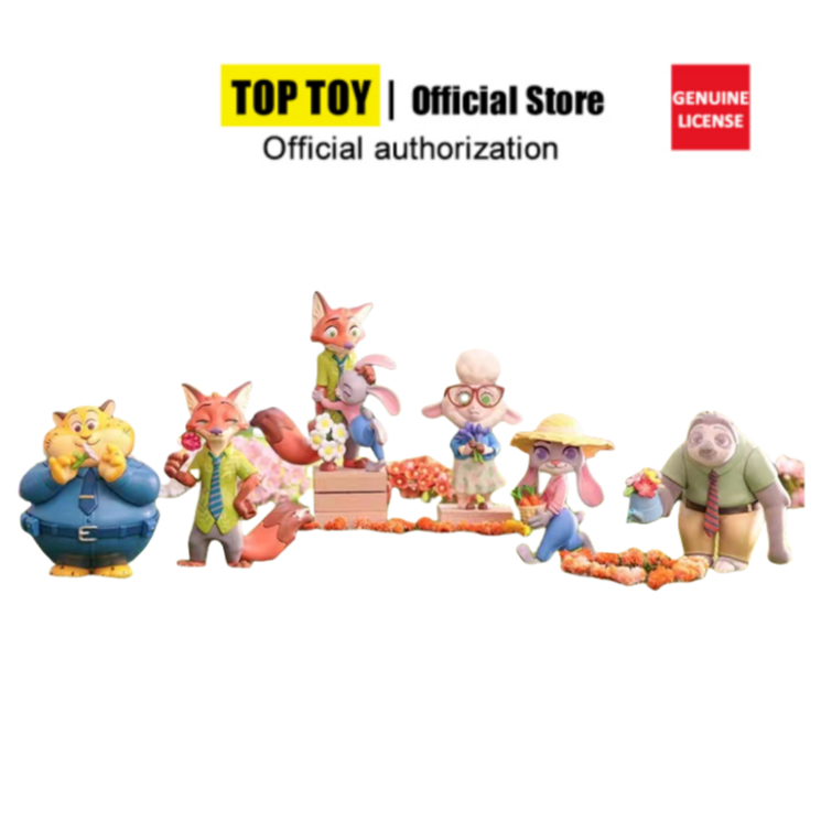MINISO toptoy Disney Zootopia blind box flower language world figure ...