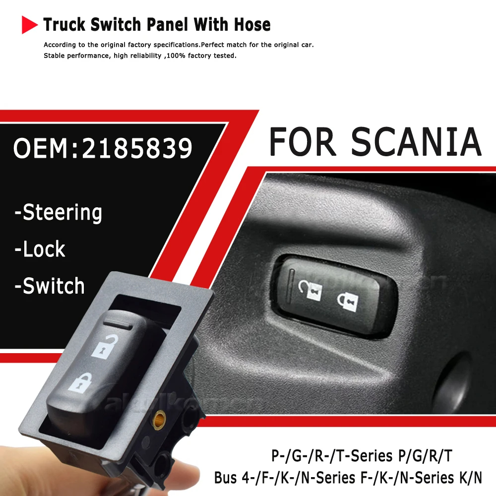 2185839 Suitable for Scania Truck Switch Panel with Hose Turn Lock ...