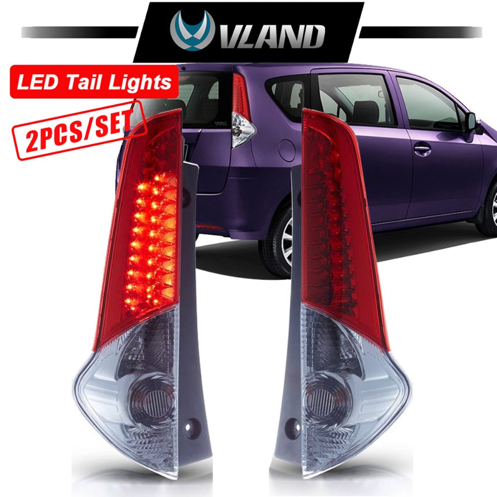Vland LED Tail Lights For Perodua Alza 2010-2021 M500 1st Gen Rear Lamp ...
