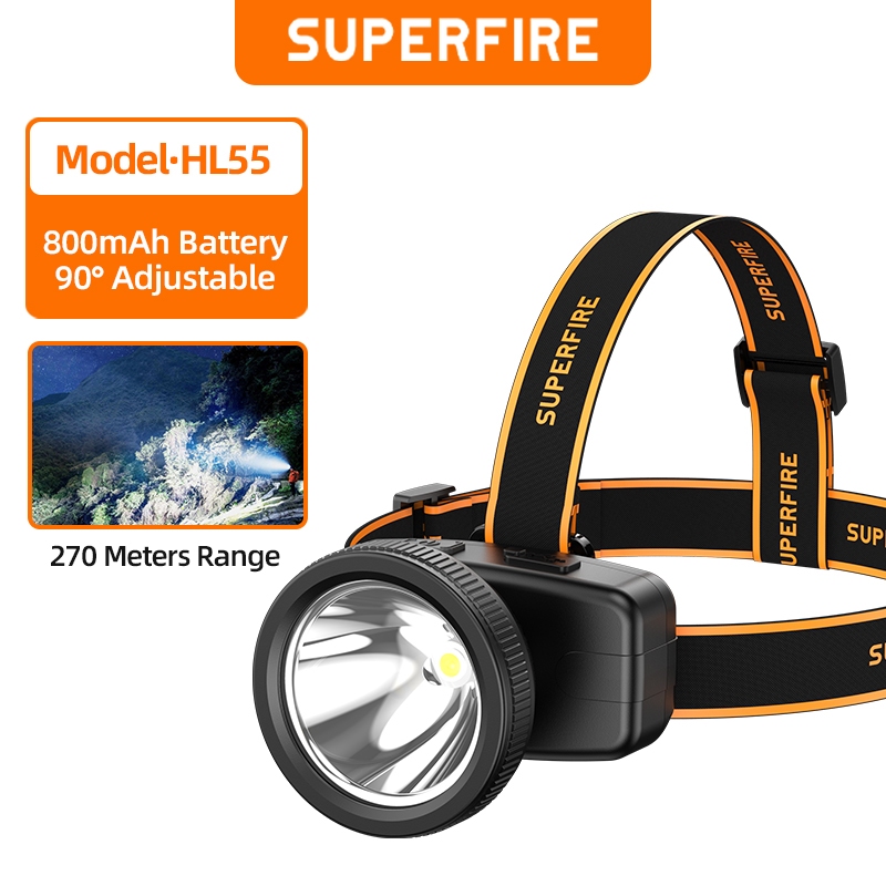 SUPERFIRE Hl55 Outdoor Head Lamp Camping Portable Headlight LED ...
