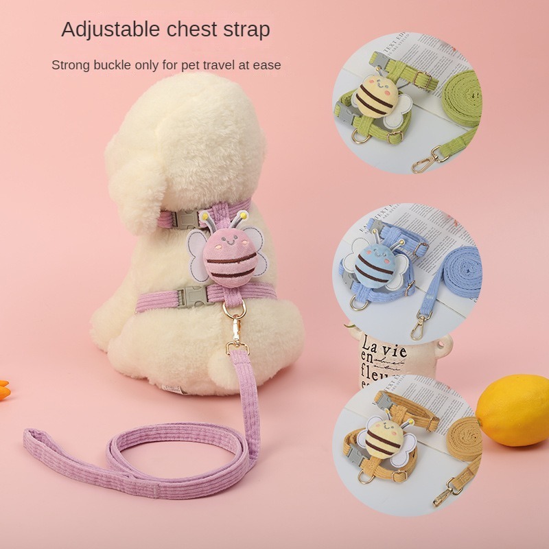 cat strap vest adjustable leash collar pet leash strap # A081 | Shopee ...