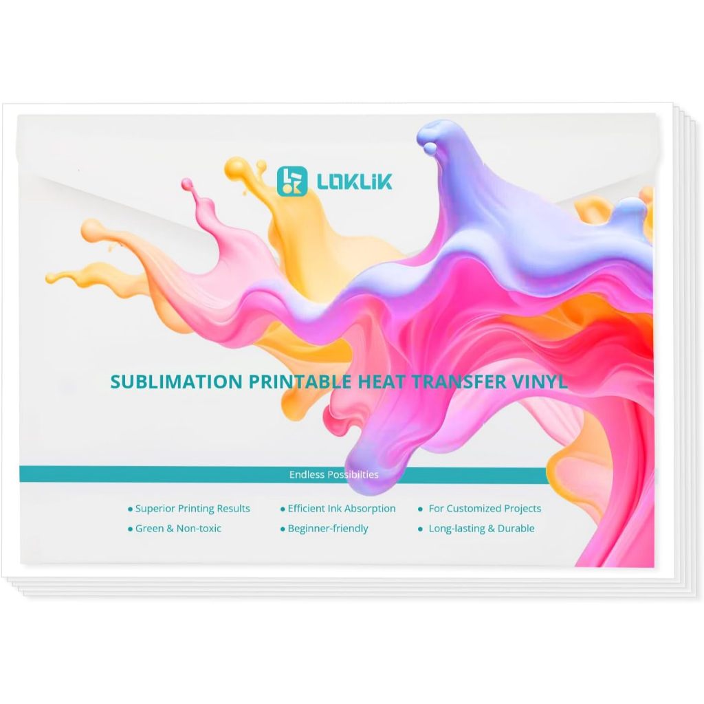 LOKLiK 8.5*11inch Sublimation Printable HTV 5PCS/15PCS Sublimation ...