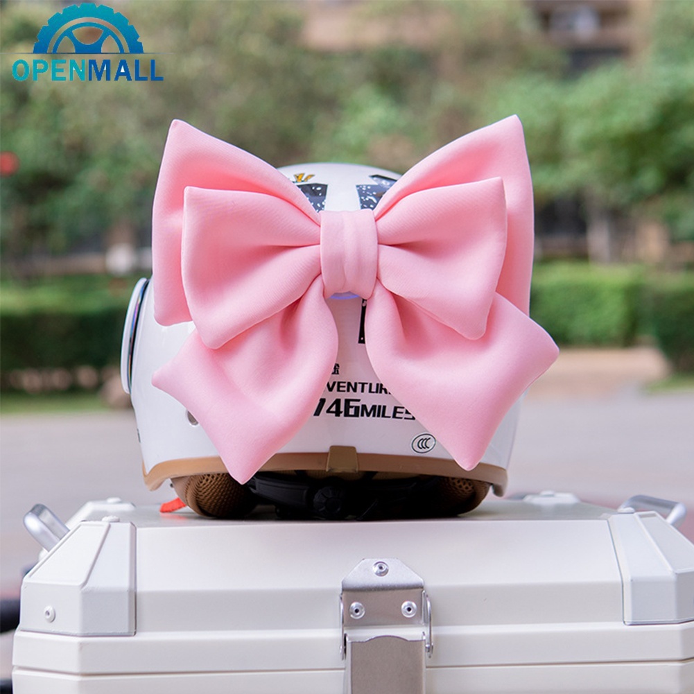 OM Helmet Decoration Bow Motorcycle Electric Scooter Skiing Helmet Full ...