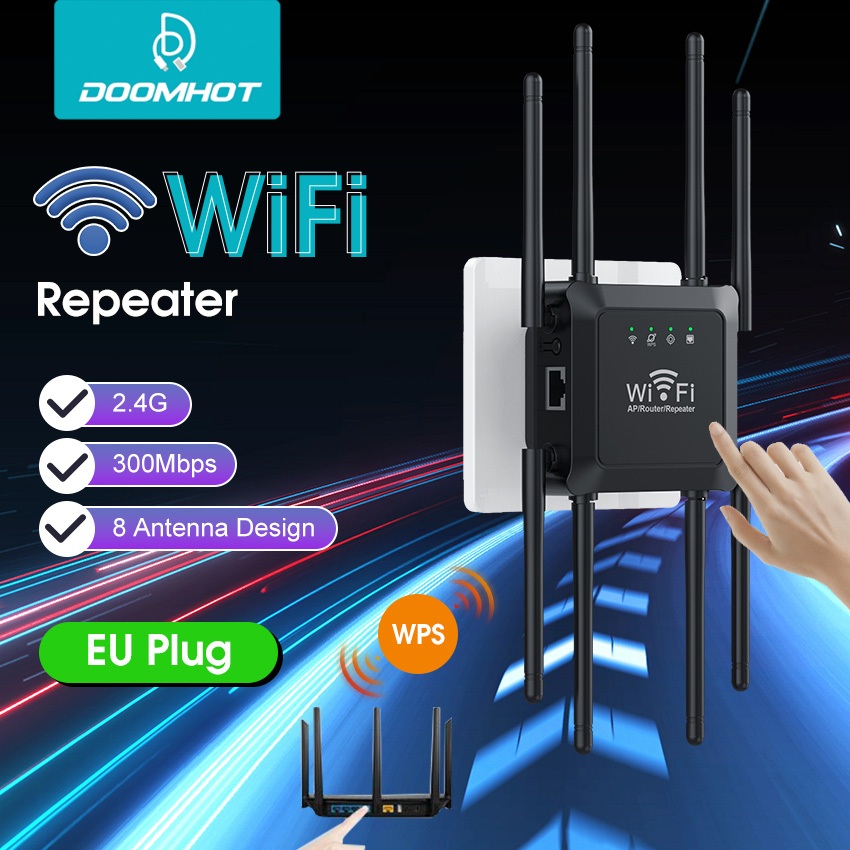 DoomHot WiFi Repeater Signal Booster 2.4Ghz/5Ghz Wireless Range ...