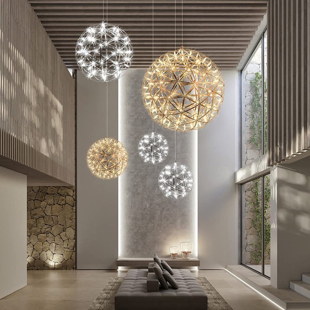 Spark Ball Pendant Light Led Dining Droplights Living Room Restaurant ...