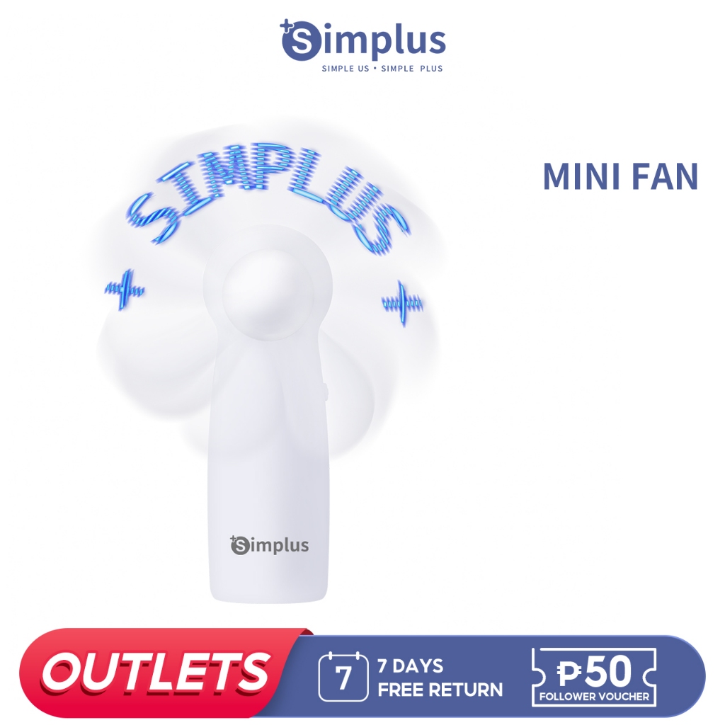 Simplus Mini Fan Handheld USB Charging Fan Portable Pocket Cooling | Shopee Philippines
