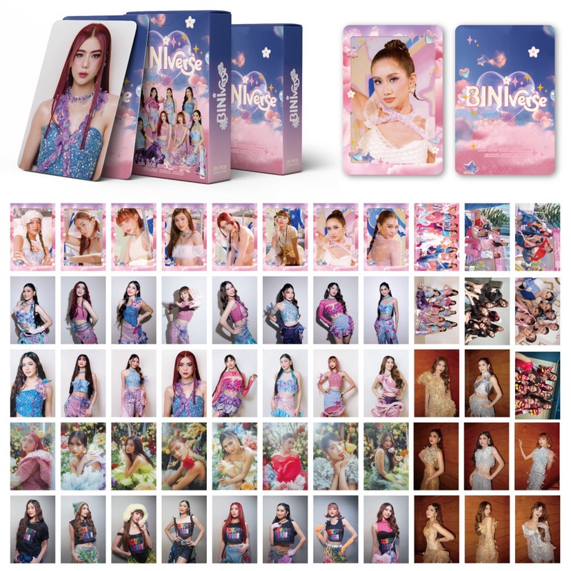 10-92pcs BINI Lomo Cards Biniverse 1st solo concert Stickers Photocards Aiah Colet Maloi Gwen ...
