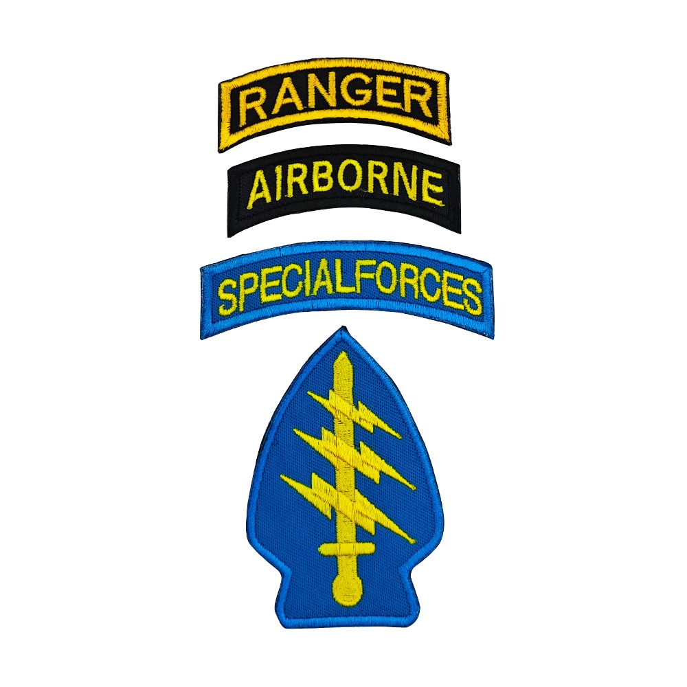 Blue Lightning American Special Forces Embroidered Velcro Patch ...