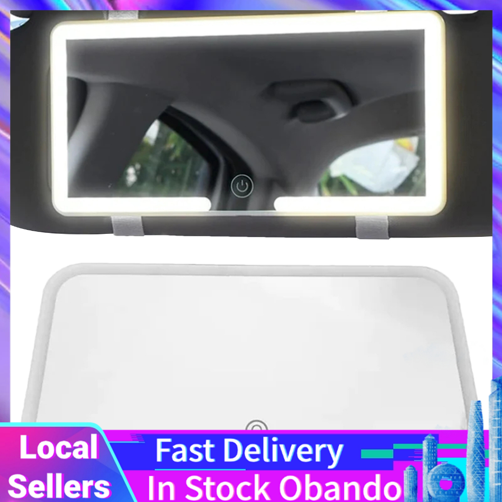 LED Car Sun Visor Vanity Mirror Car Vanity Mirror with 3 Light Modes ...