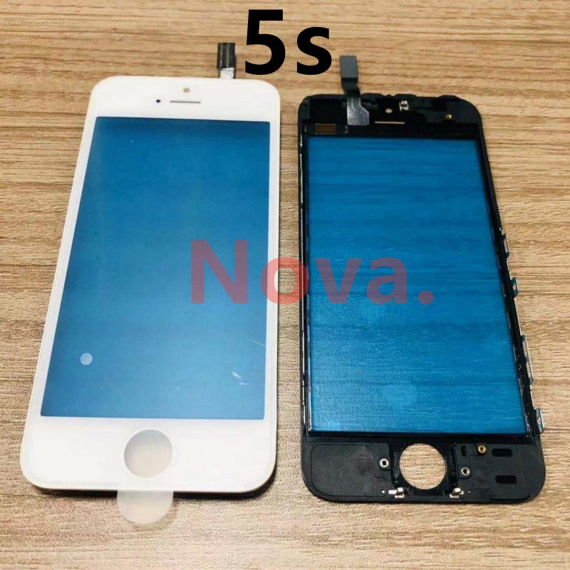 Touch Screen with Metal Frame Compatible for iPhone 5S Display Front ...