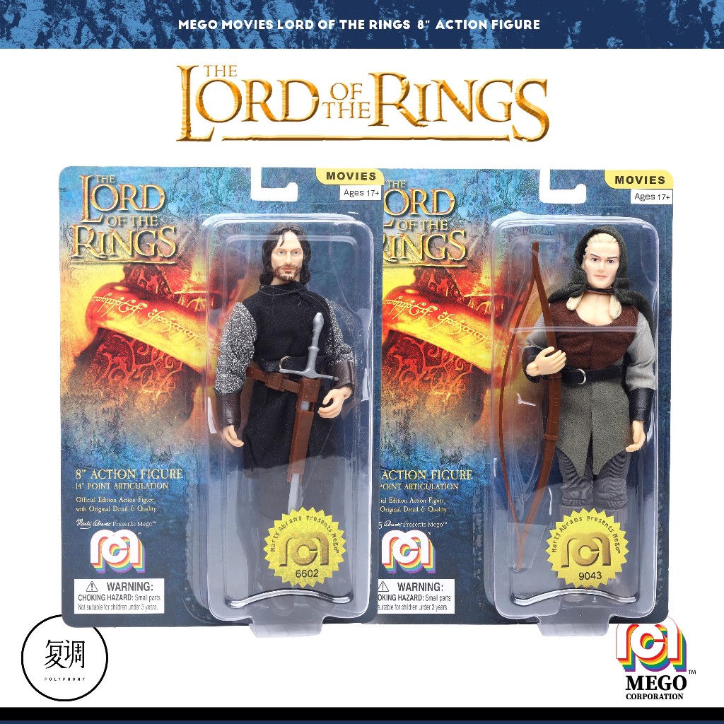 Mego The Lord of the Rings Aragorn Elf Prince 8-inch hanging card ...