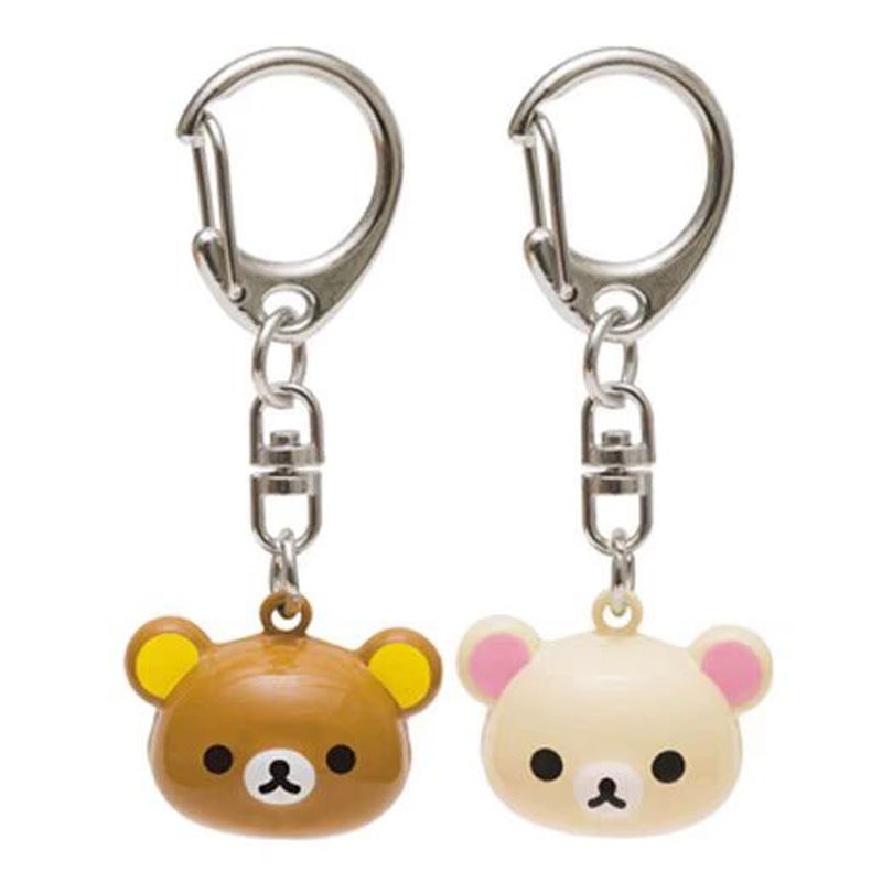 New Cute Rilakkuma Korilakkuma Bear Mascot Bell Keychain Mini Kawaii ...