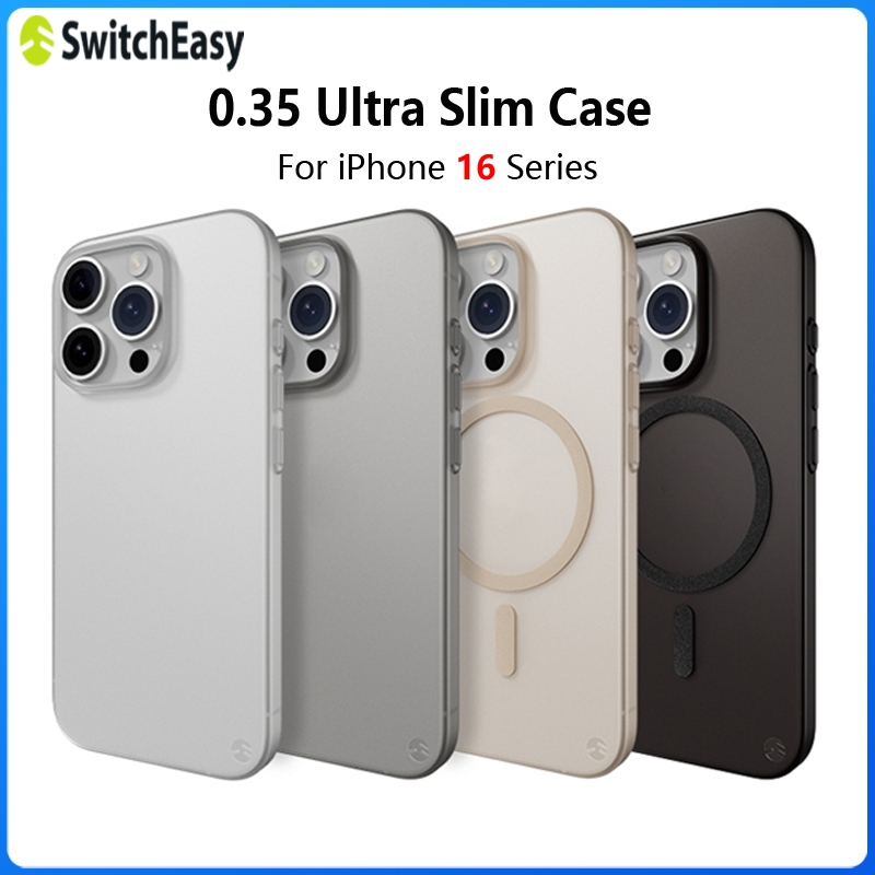 SwitchEasy 0.35 Ultra Slim Case for 2024 iPhone 16 Pro Max 16 Pro 16 Plus 16 PP Cover Fit Slim ...
