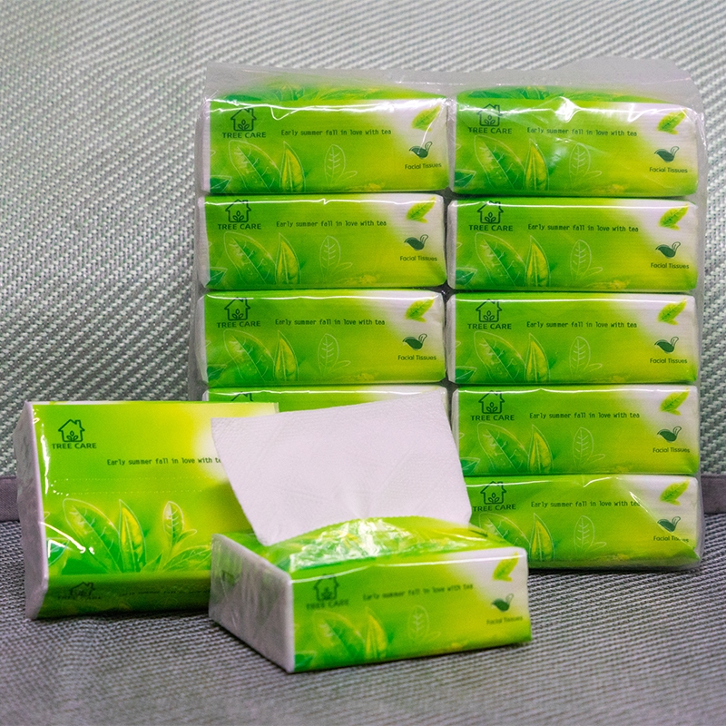 Lololife Facial tissue pull-out paper 10/20 packs green tea Soft ...