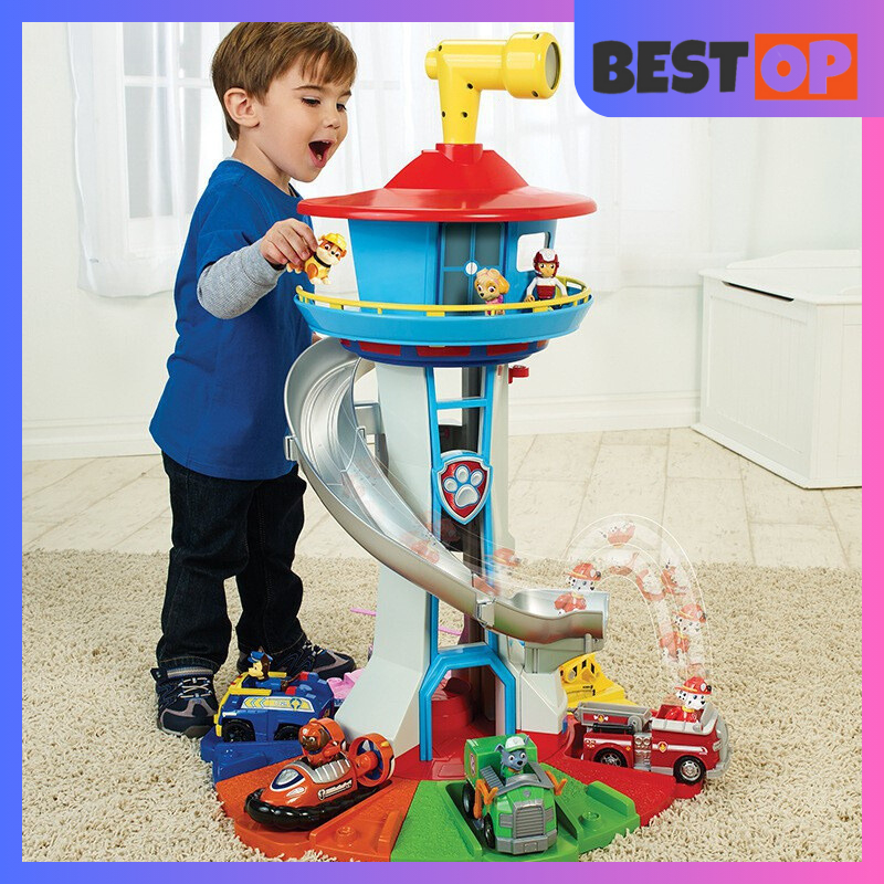 Paws Patrol Headquarters Base Toy Oversized Observation Tower brain ...