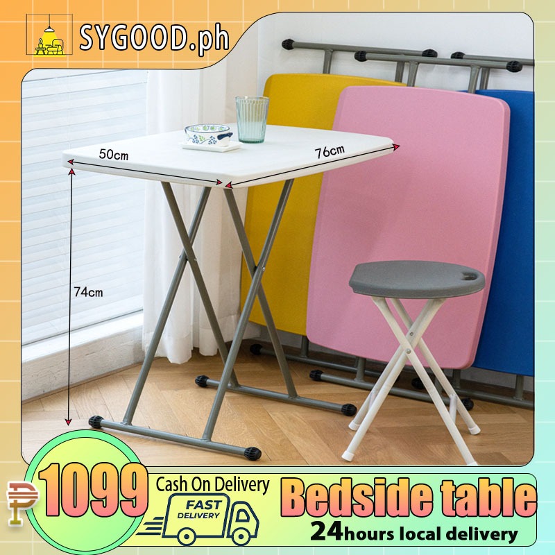 Portable Foldable Table Adjustable Height Heavy duty study table desk ...